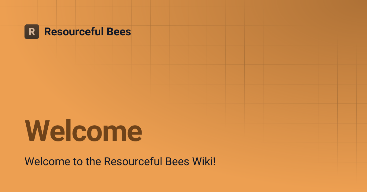 Welcome | Resourceful Bees